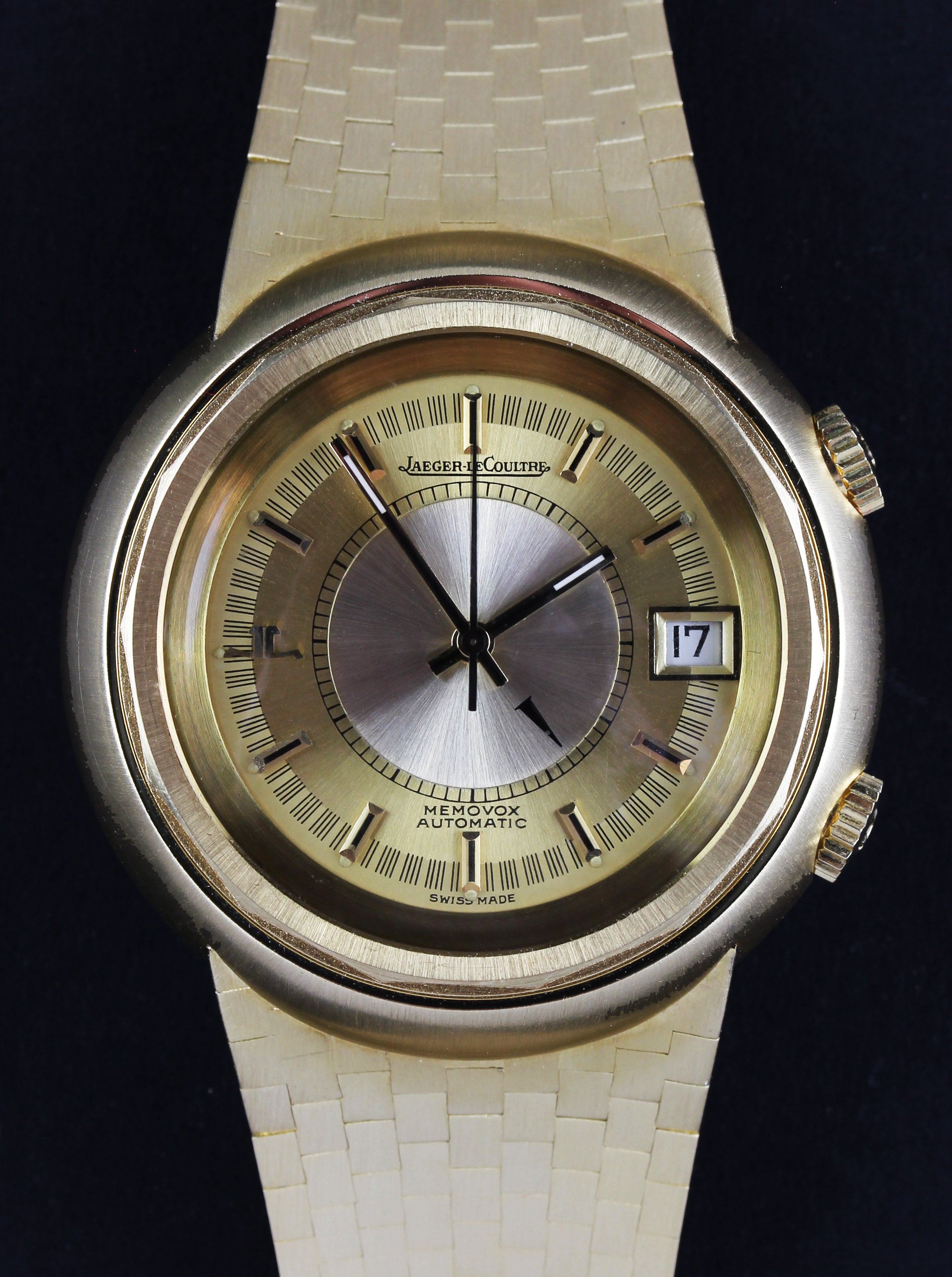 Extremely rare JLC Memovox "Snowdrop" from 1973 in gold – Reygers
